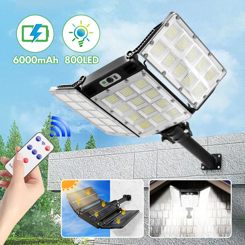 Ultra-Bright-Solar-LED-Light-800-LED-Remote-Control-Outdoor-Solar-Lamp ...