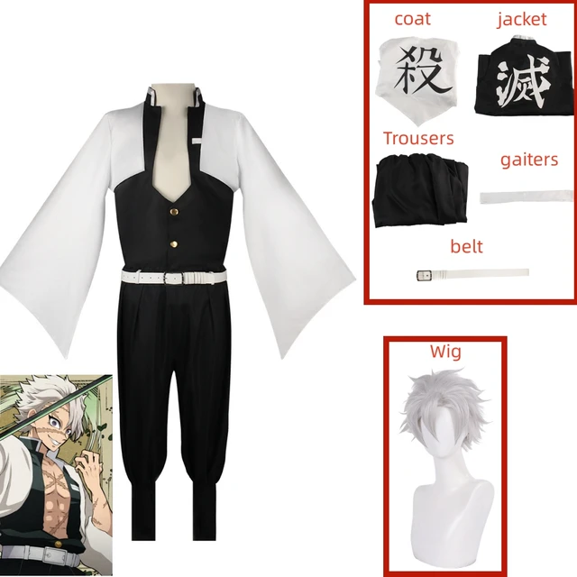 Anime Demon Slayer Cosplay Costume Shinazugawa Sanemi Wind, 45% OFF