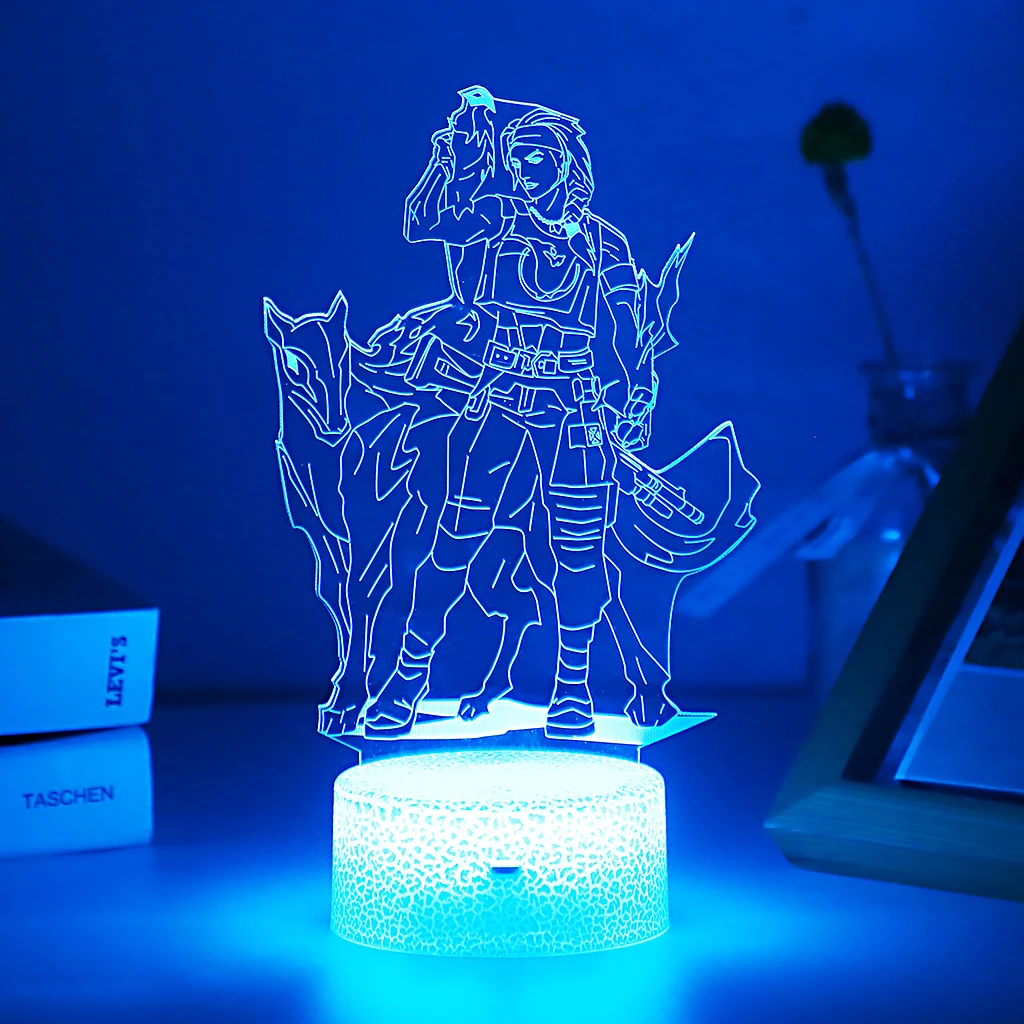 VALORANT 3D Led Night Lights - Skye Cypher Neon - Valorant Merch ...