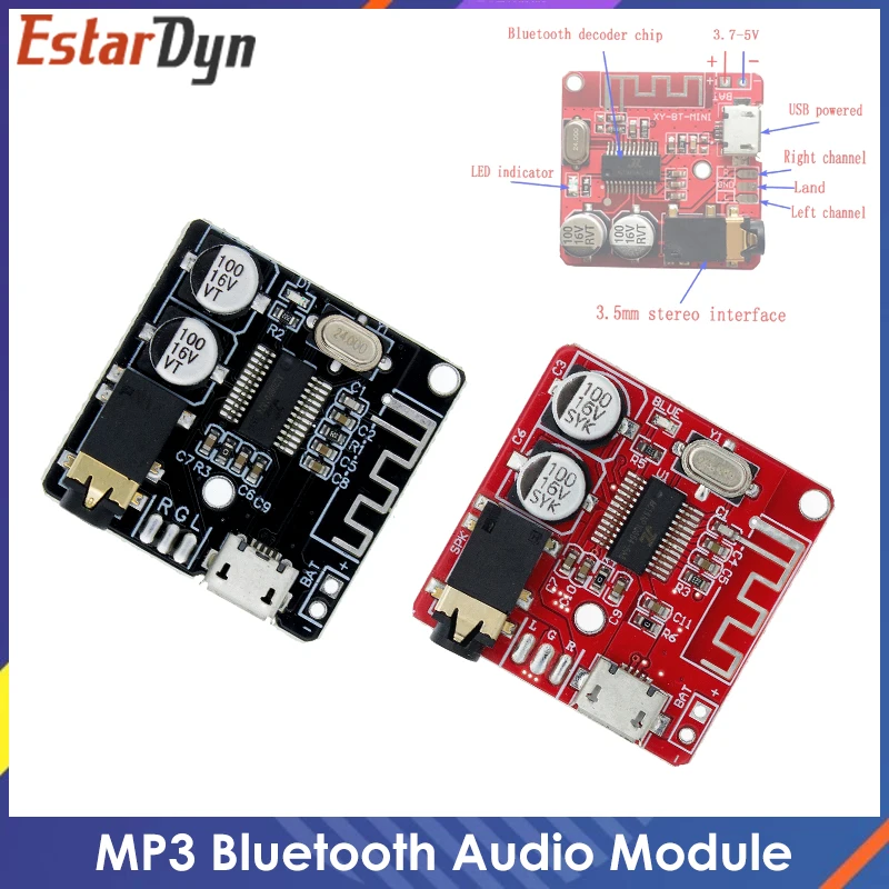 Bluetooth Audio Receiver Board Bluetooth 5.0 MP3 Lossless Decoder Board ...