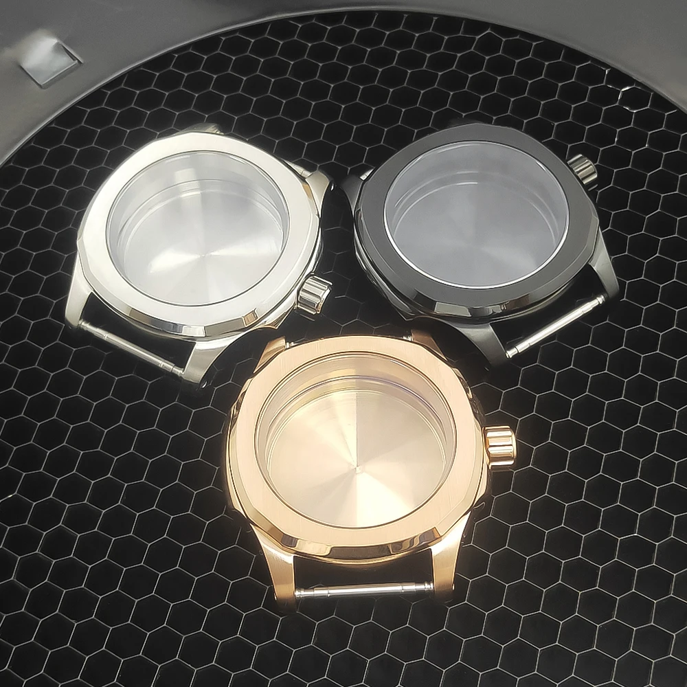 NEITON-40mm-Case-Sapphire-Glass-Black-PVD-Fit-ETA2824-PT5000-2130-NH35 ...