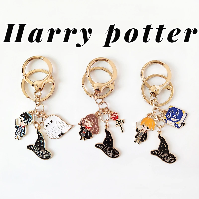 Harry Potter Keychains Peripheral Couple Keychain Magic Business School ...