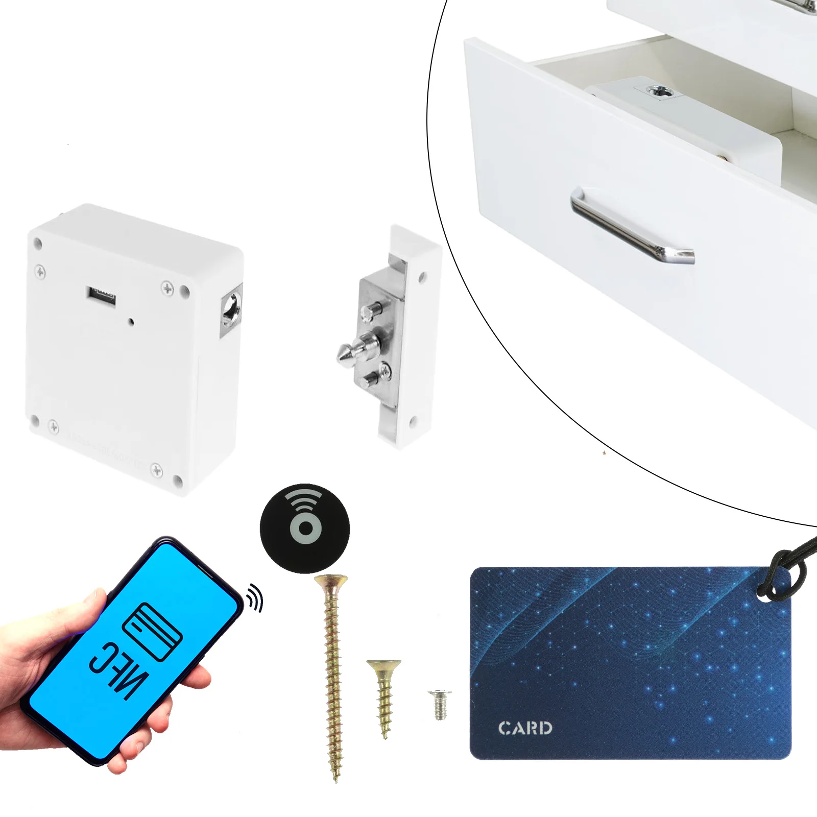 Hidden-Smart-Cabinet-Lock-Safe-RFID-Drawer-Lock-Keyless-NFC-Cupboard ...
