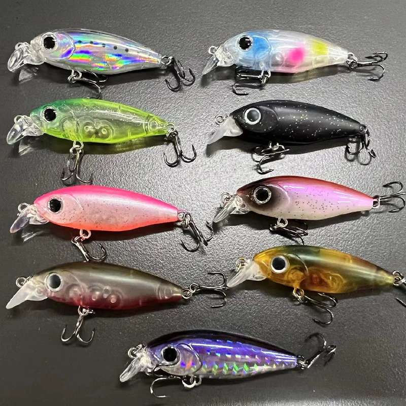 9pcs/set 45mm 4g Mini Minnow Lot Floating Fishing Tackle Pesca Minnow ...
