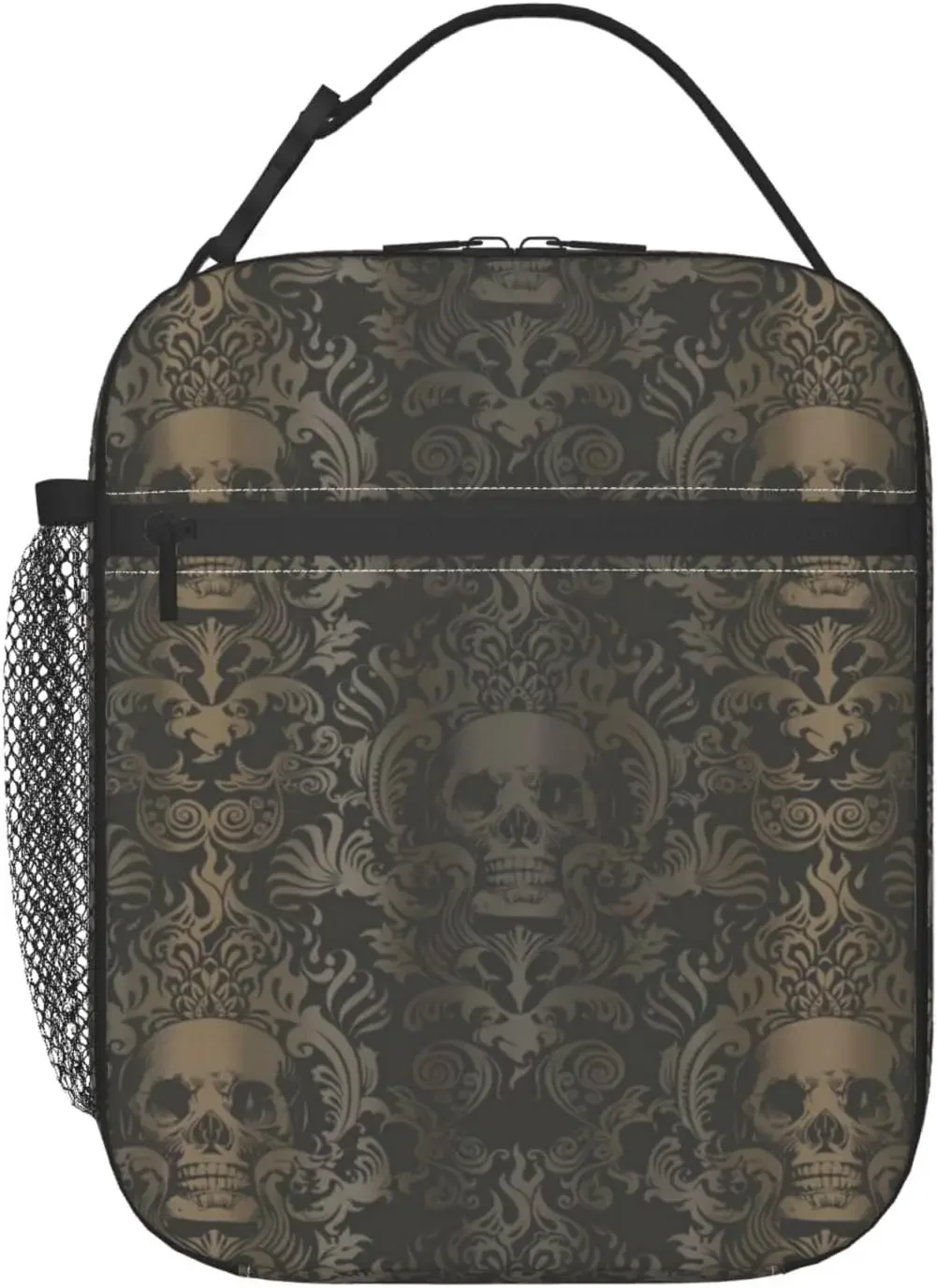 Gothic-Skull-Print-Unsulated-Lunch-Bag-Women-Men-Thermal-Lunch-Box ...