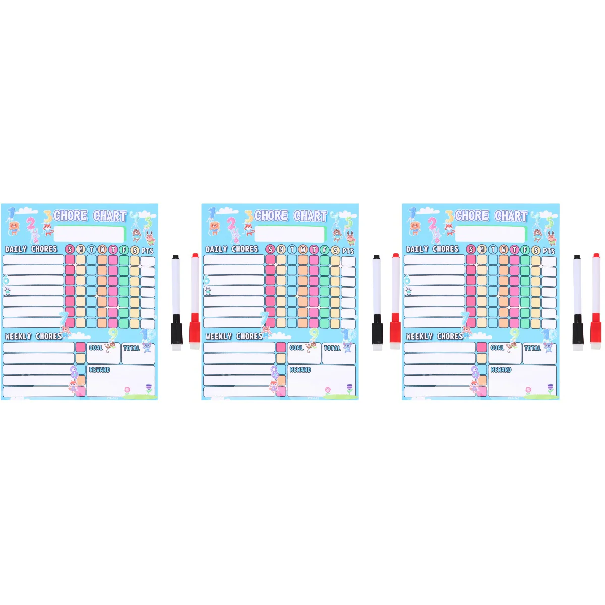 Tabla de recompensa de corekids, calendario de comportamiento, práctica ...