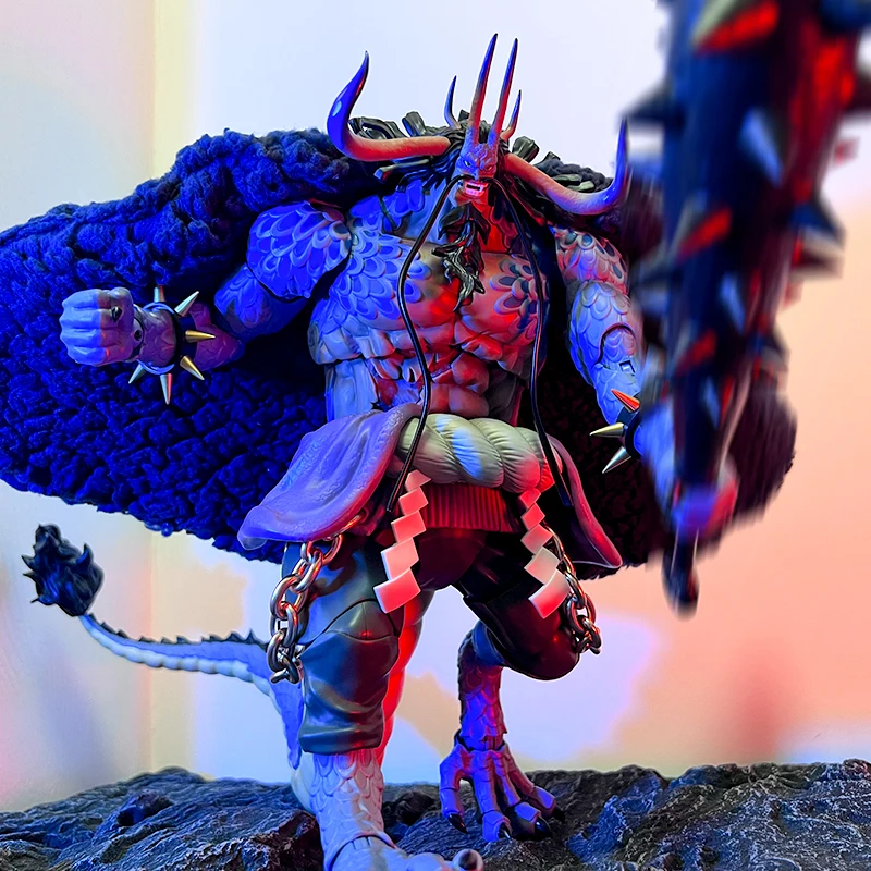 Anime-One-Piece-Action-Figure-Dxf-Eustass-kidd-Kaido-Black-Red-Cloak ...