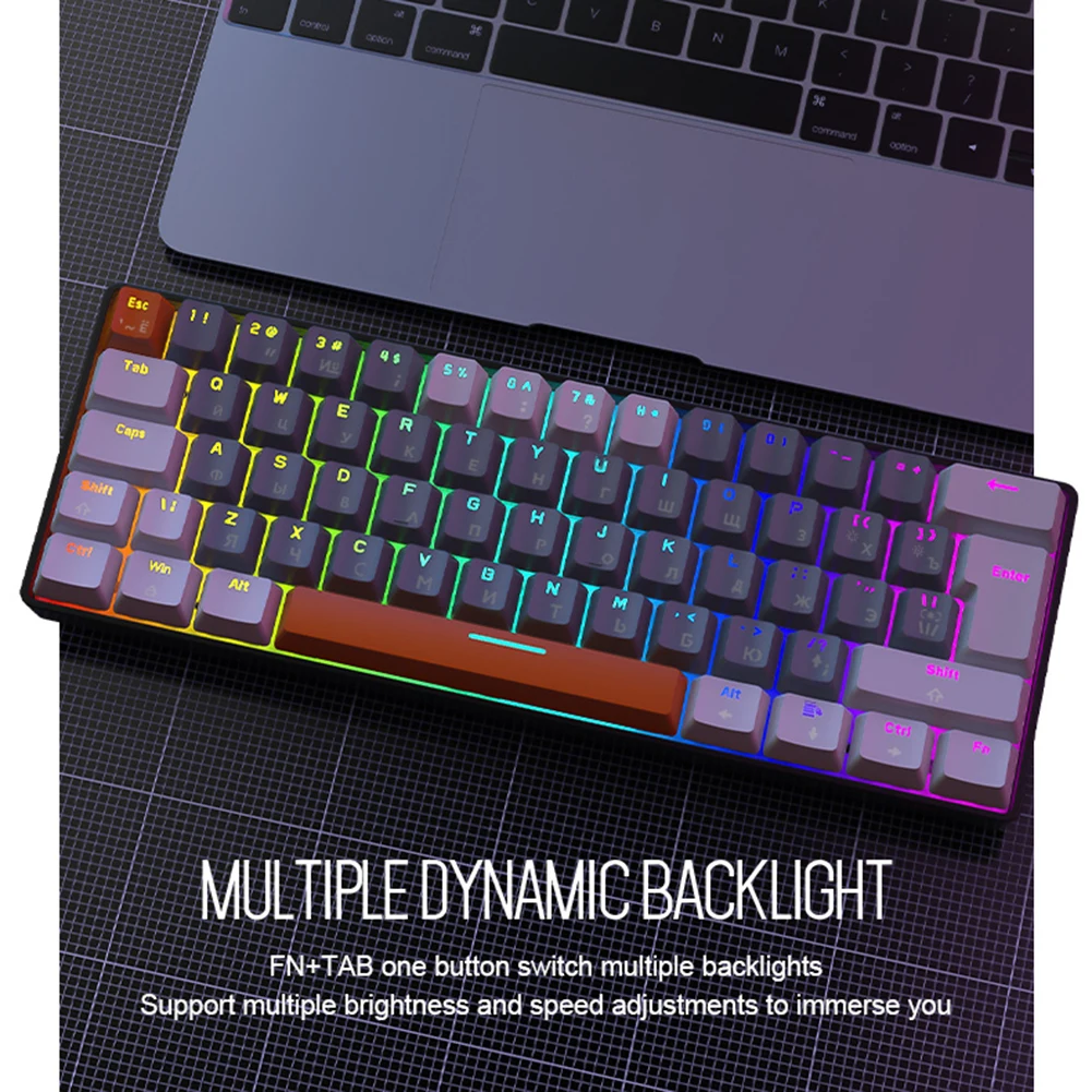 T60-Wired-Gamer-Keyboard-Red-Blue-Switch-62-Keys-Gaming-Wired-Keyboard ...