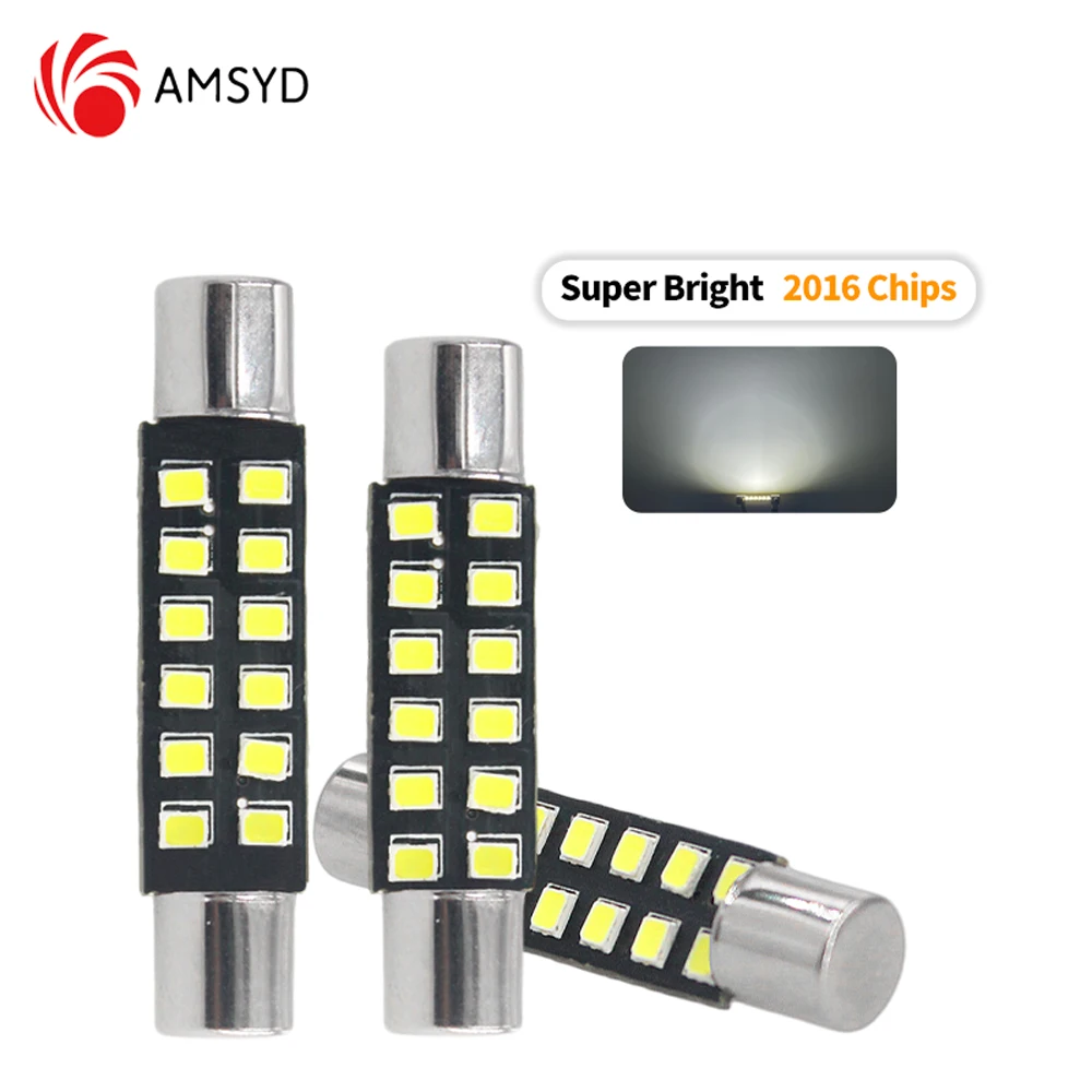 10PCS-28MM-31MM-Car-Led-Bulbs-6612F-6614F-Festoon-Dome-Light-LED-Vanity ...