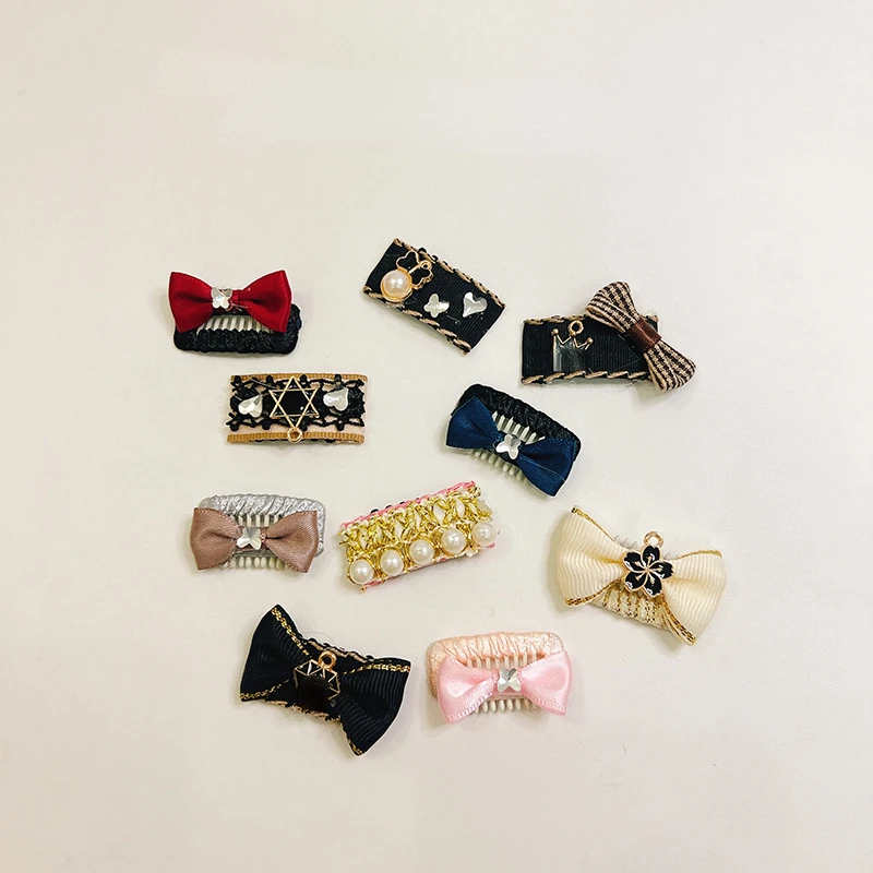 New-Ins-Pet-Hair-Clip-with-Black-Bow-Cat-Dog-Hair-Clip-Pet-Headwear-Cat ...