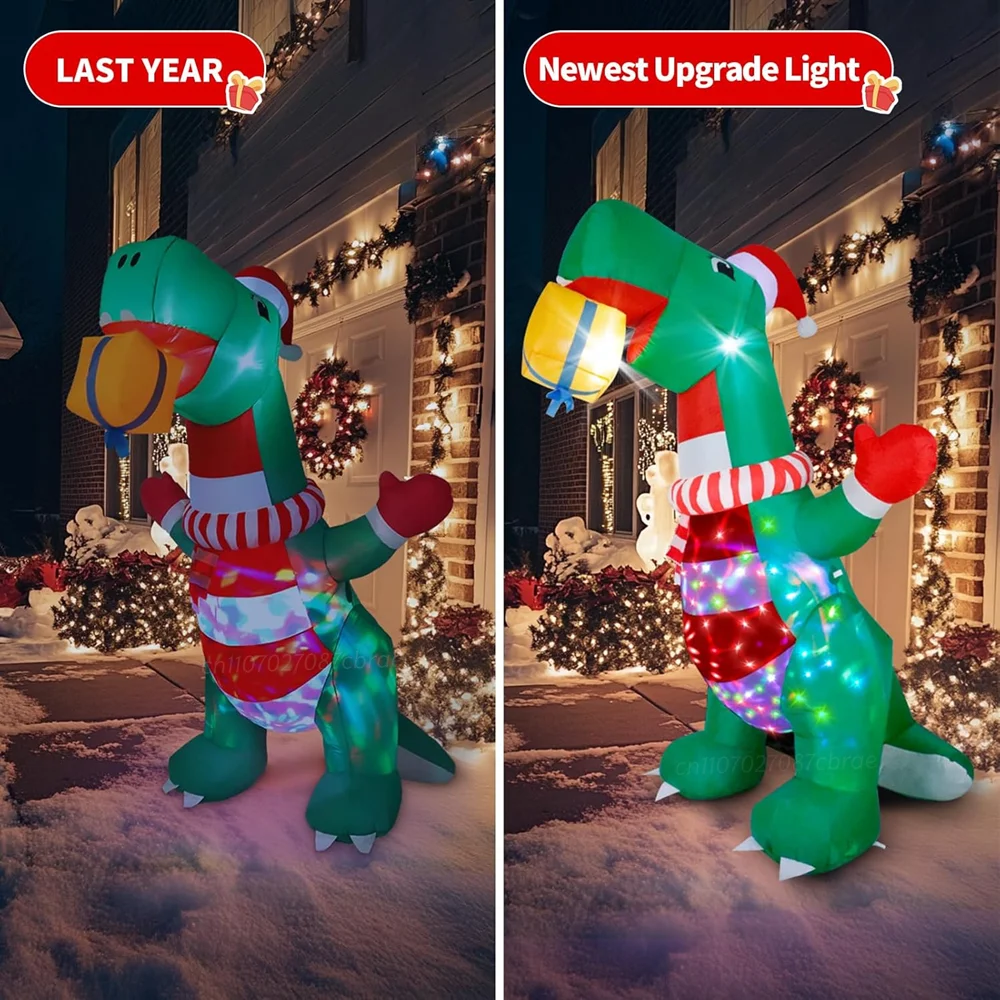 Why the 2.5M Christmas Inflatable Dinosaur is the Perfect Holiday ...