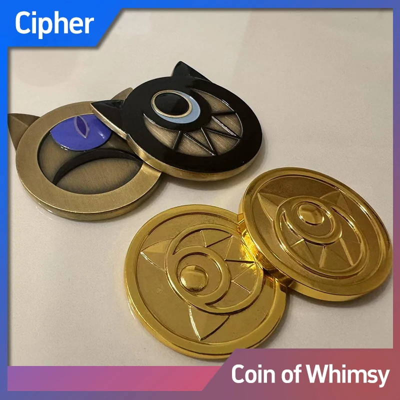 Honkai：Star Rail Cipher gold coin Coin of Whimsy Cosplay props a ...