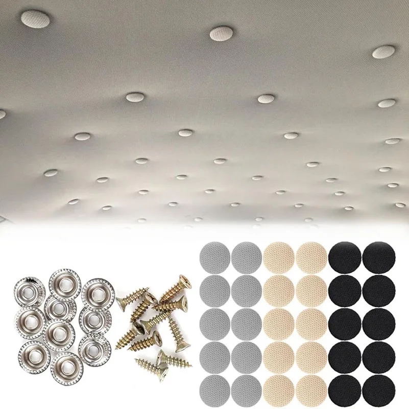 Car-Roof-Cloth-Fixing-Buckle-Snap-Rivets-Retainer-Car-Interior-Ceiling ...