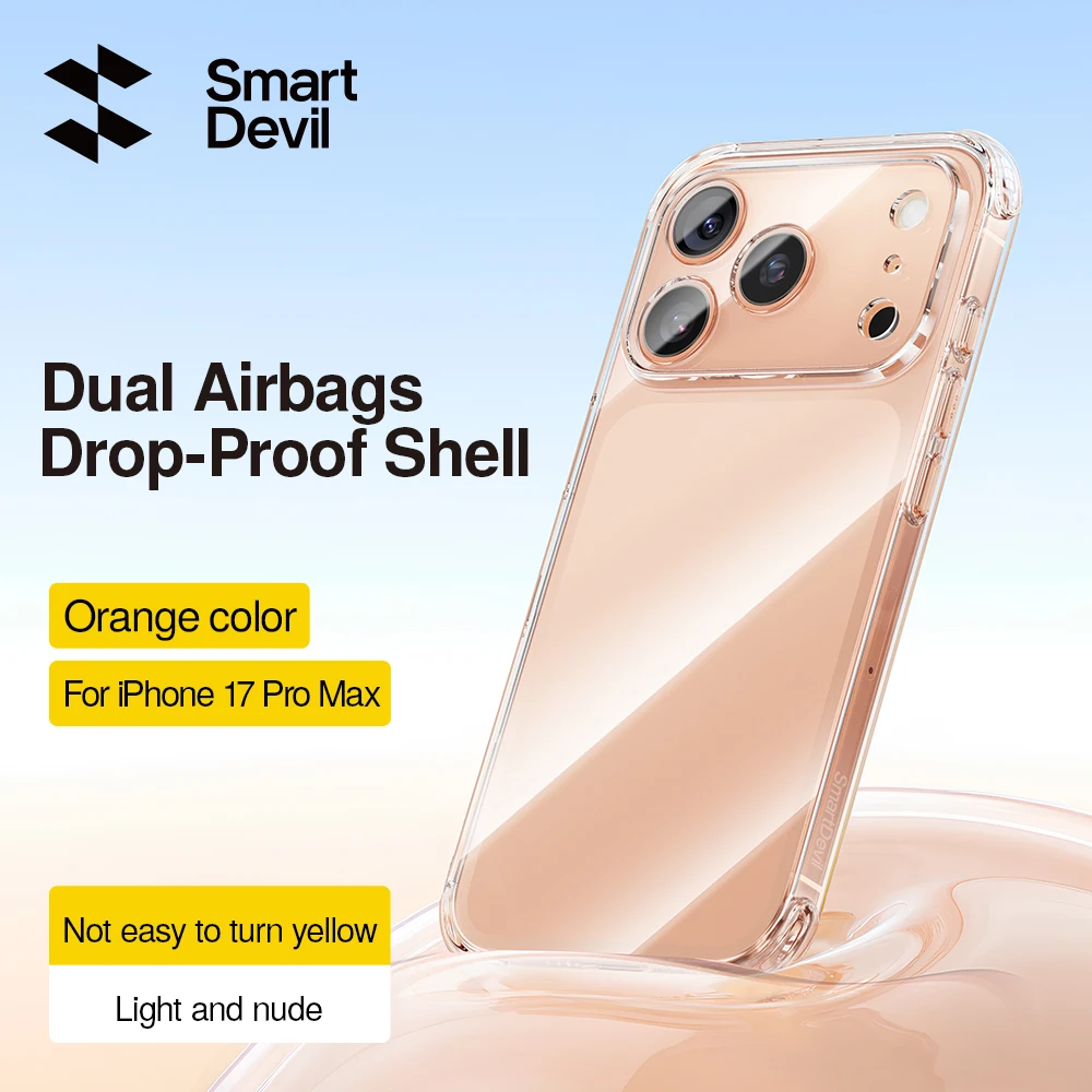 SmartDevil Transparent Phone Case for iPhone 17 Pro Max 17 Pro 16 Soft ...