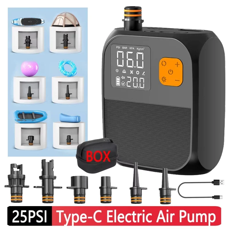 SUP Boat Accessories 25PSI High Pressure Portable Air Compressor Stand ...