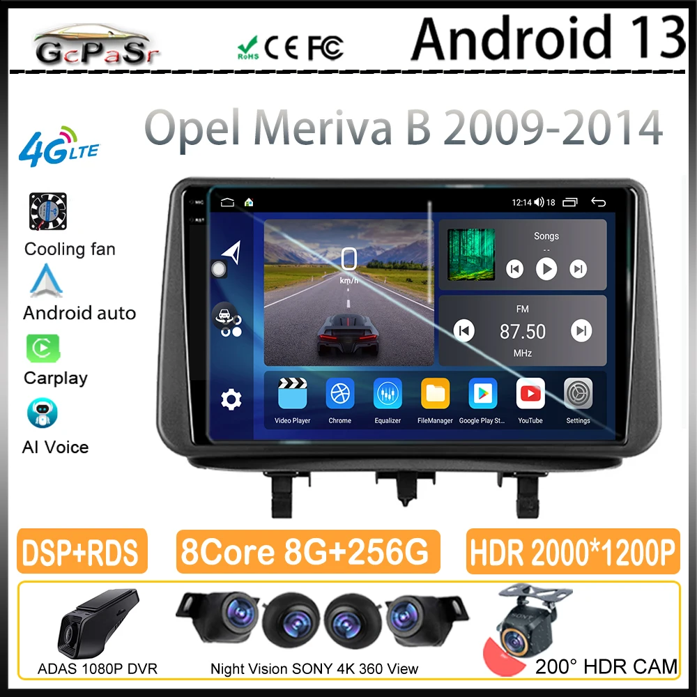 Android-For-Opel-Meriva-B-2009-2014-Auto-radio-Touchscreen-Radio ...