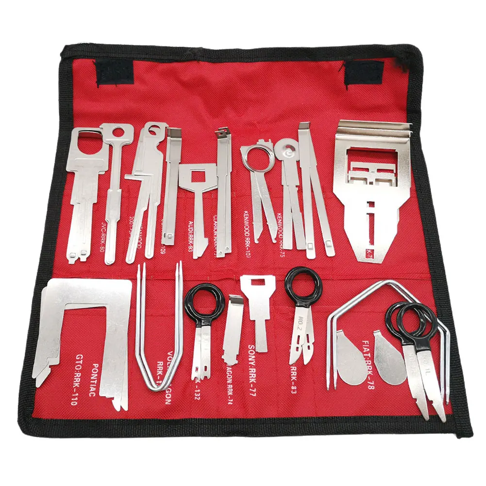 Car-Radio-Removal-Key-Tool-Kit-Metal-Car-Audio-Release-Keys-Extractor ...