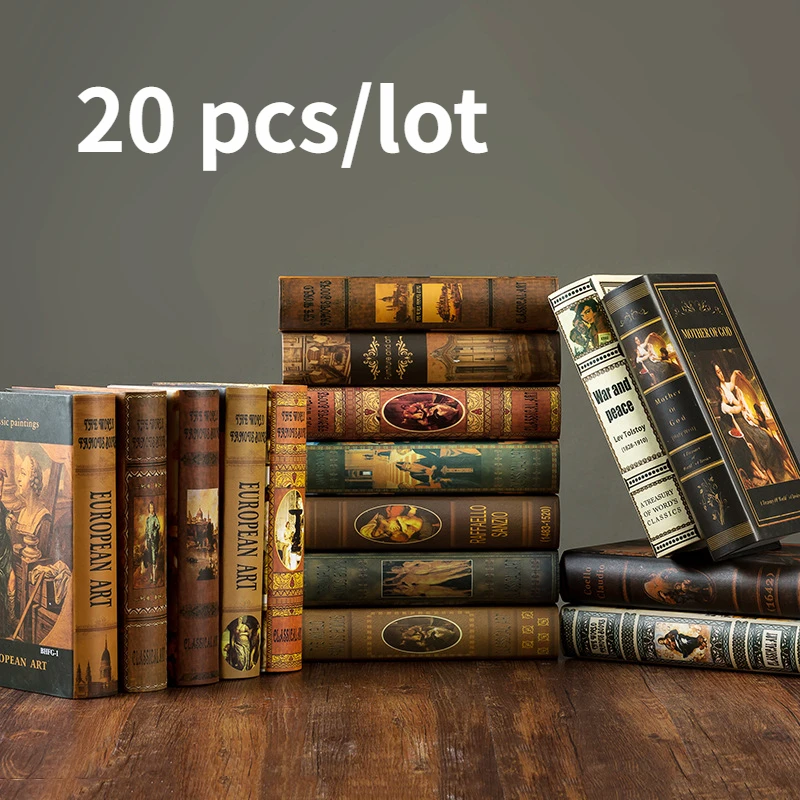 20pcs-Nostalgic-Fake-Books-Decor-Study-Shelf-Props-Book-Model-Room ...