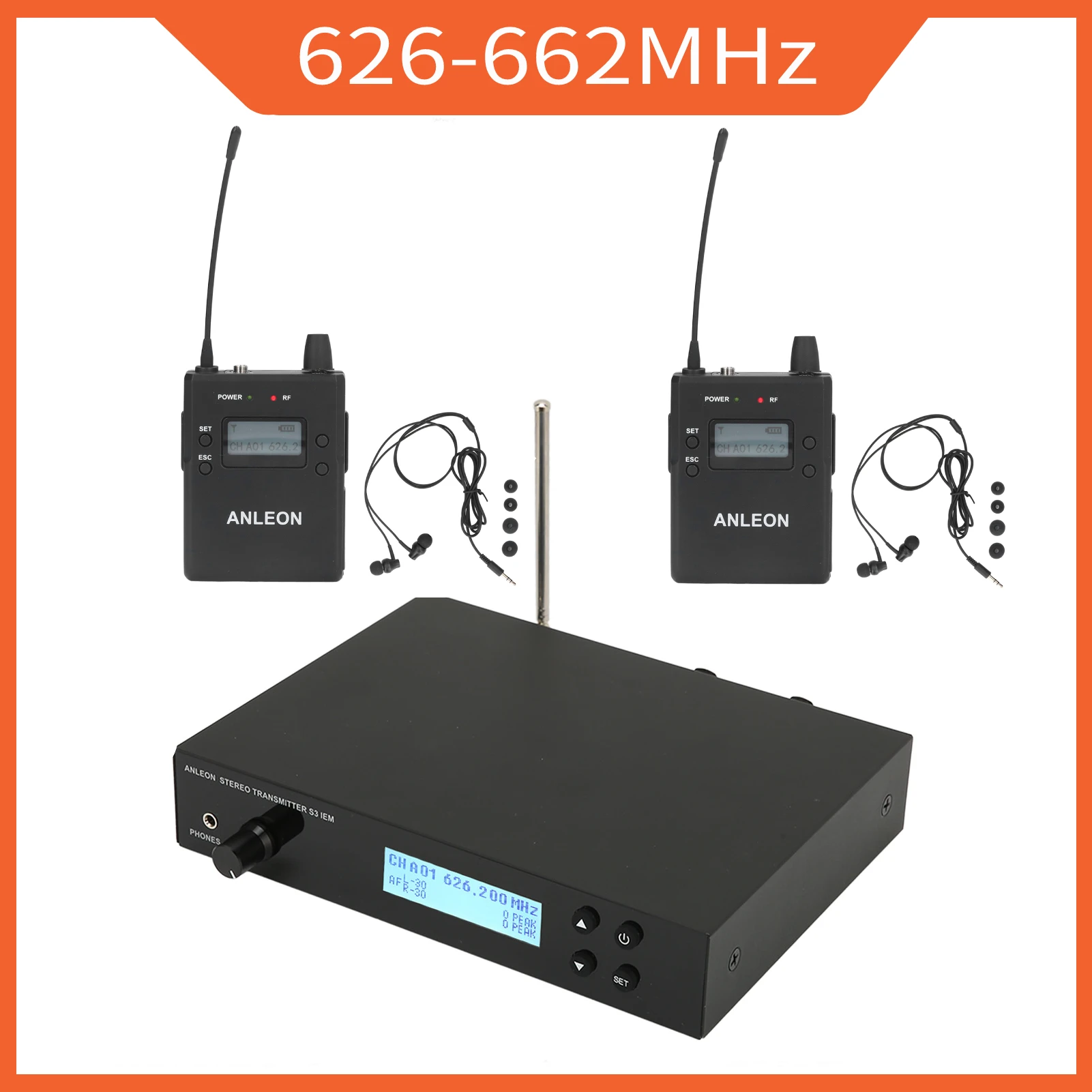 Original For ANLEON S3 Ear Return System Professional Wireless Earbud ...