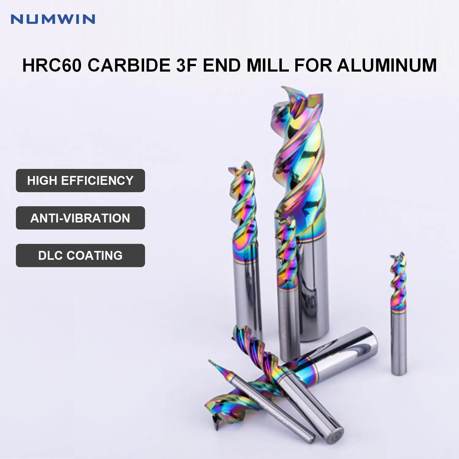 HRC60-3Flute-End-Mill-Tungsten-Carbide-Endmill-for-Aluminium-Bronze ...