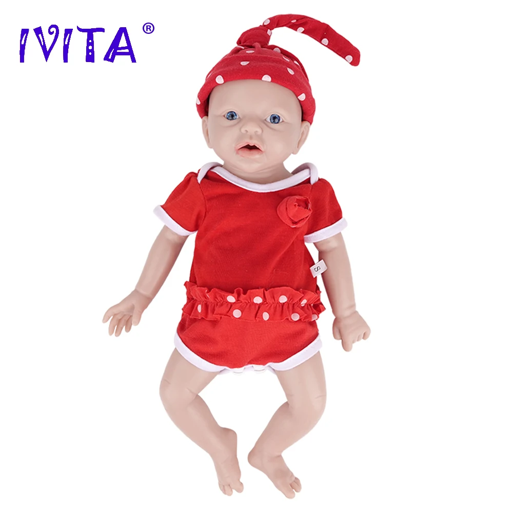 IVITA WG1554 14.96 inch 1.58kg 100% Full Body Silicone Reborn Baby Doll ...