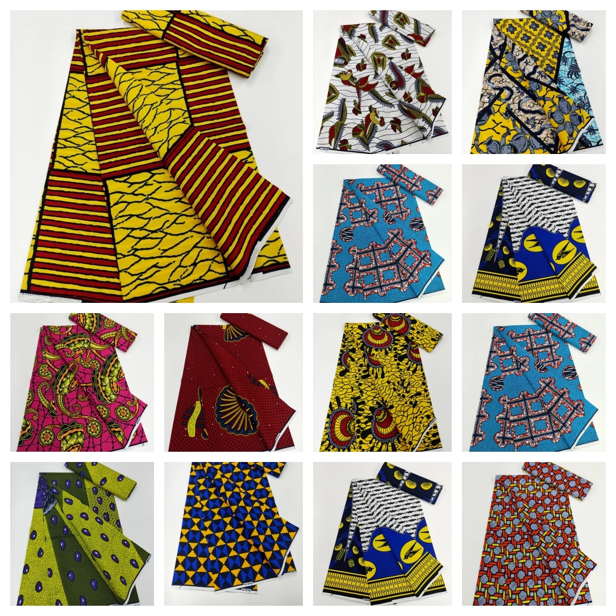 New-Arrival-Ankara-Wax-100-Cotton-African-Wax-Prints-Cloth-Real-Pagne ...