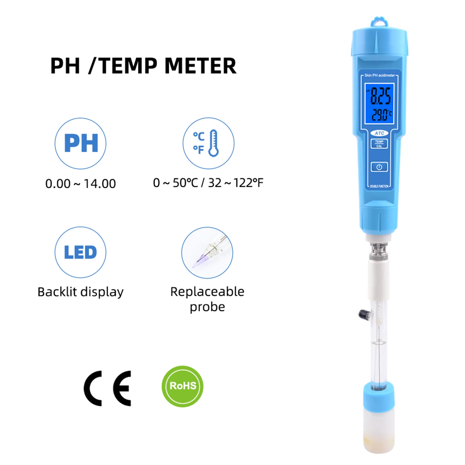 Test-Pen-Multi-Function-PH-Food-Soil-Cheese-Tester-Automatic-Correction ...