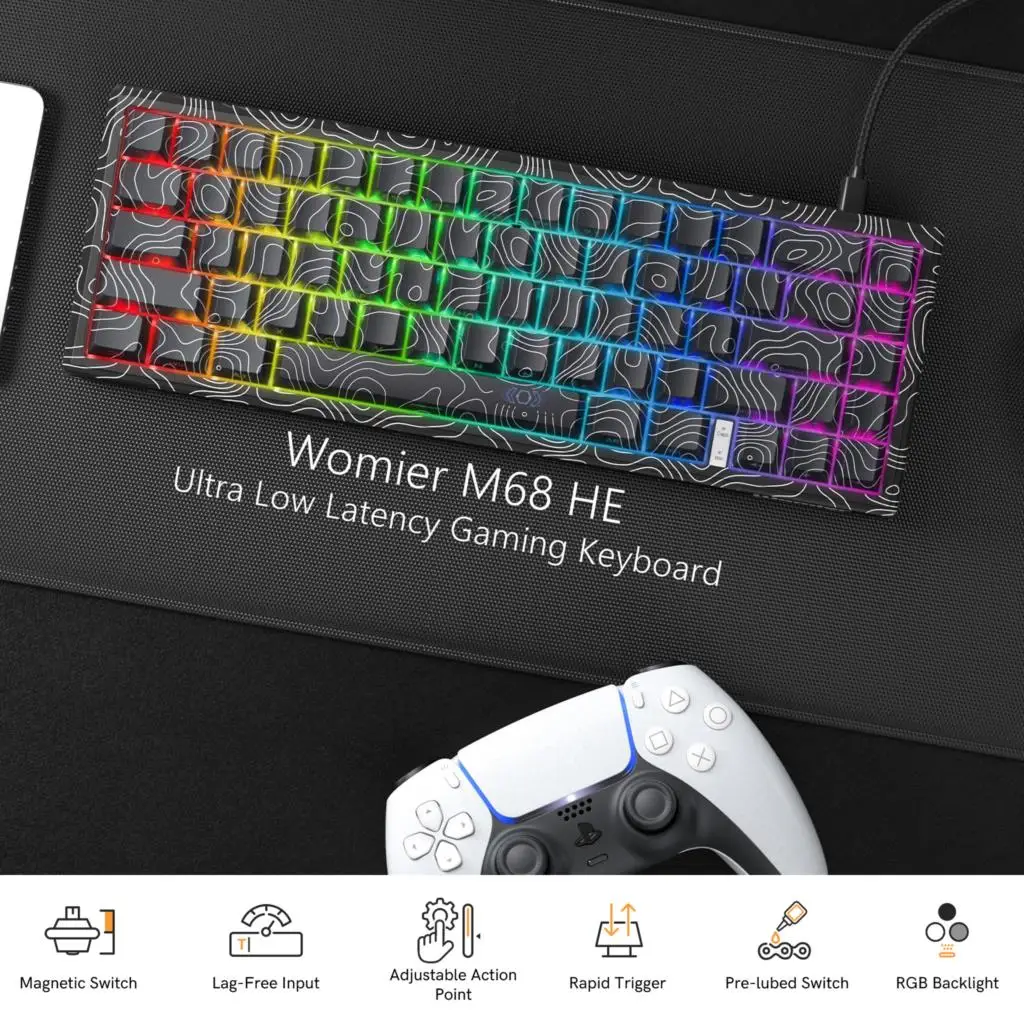 Womier-67-keys-Rapid-Trigger-RGB-Mechanical-Keyboard-Wired-Custom ...
