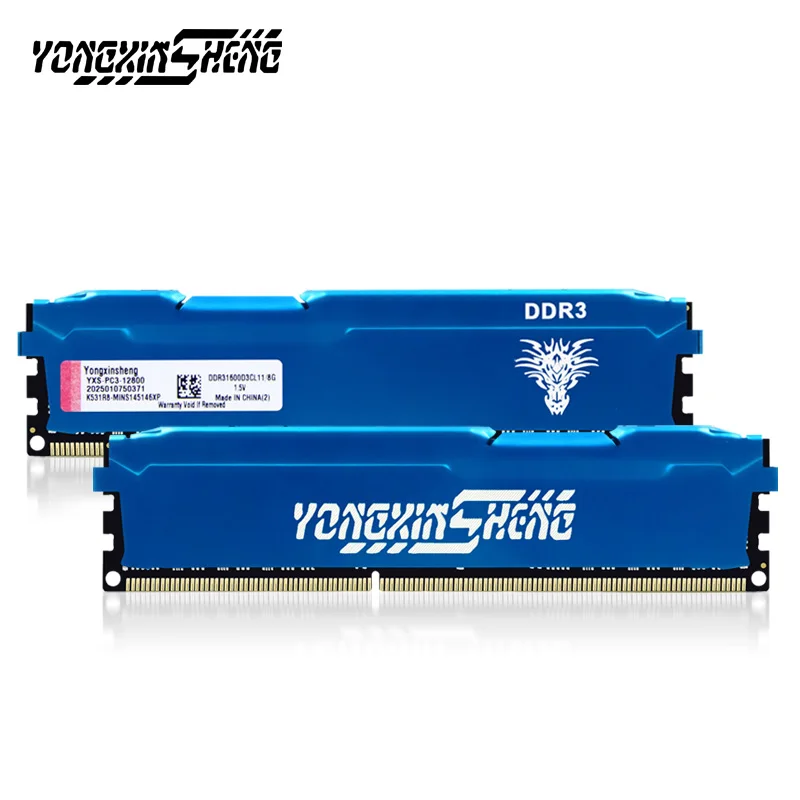 YONGXINSHENG 8GB DDR3 1600MHz Dual Channel Desktop Memory RAM for ...