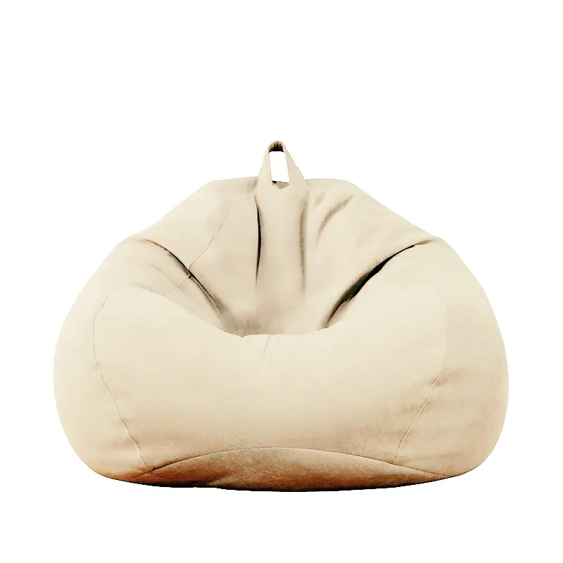 Sillón puff sin relleno, puf gigante relleno, sofá cama, puf de lino ...