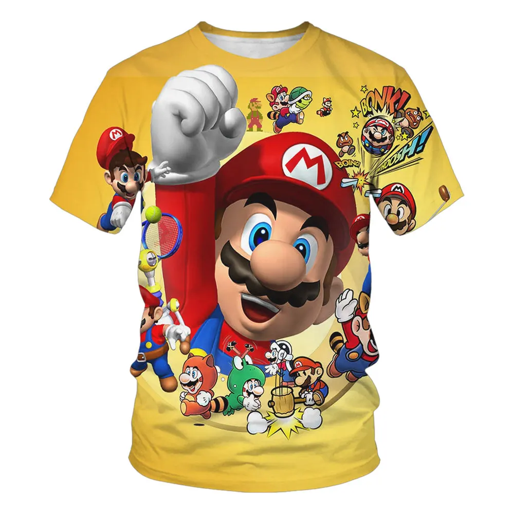 Kids-Clothes-Cartoon-Tops-Tee-Super-Mario-T-shirts-For-Boys-Girls-T ...