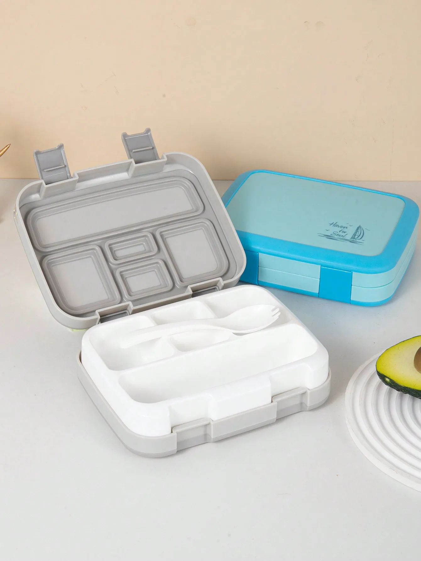 1pc- Lunch box Students' lunch box Sealed leak-proof Korean lunch box ...