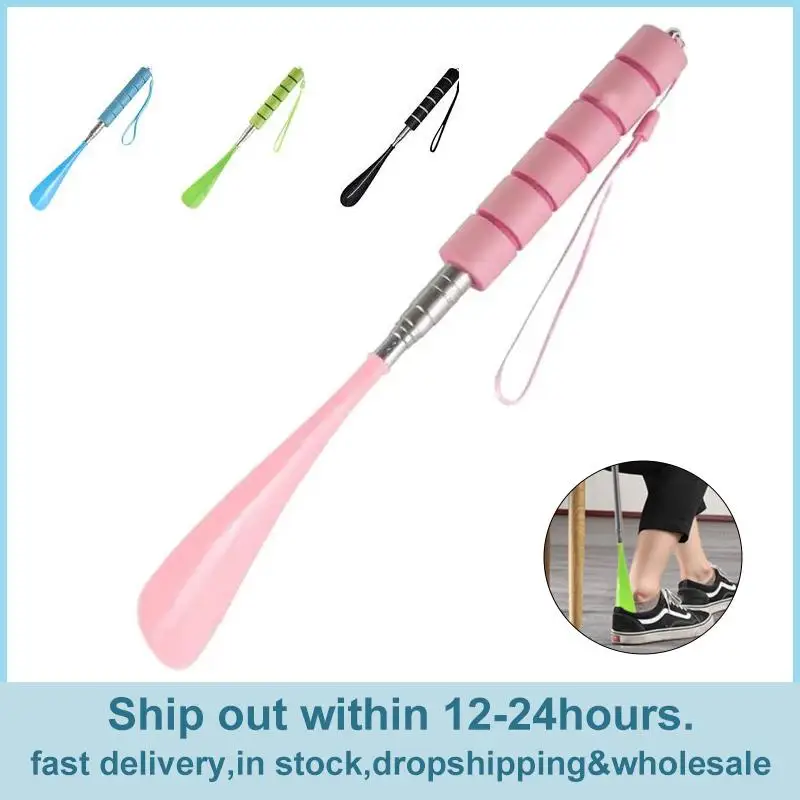Retractable-Shoehorn-Shoe-Horn-Stainless-Steel-Shoehorn-Long-Handle ...