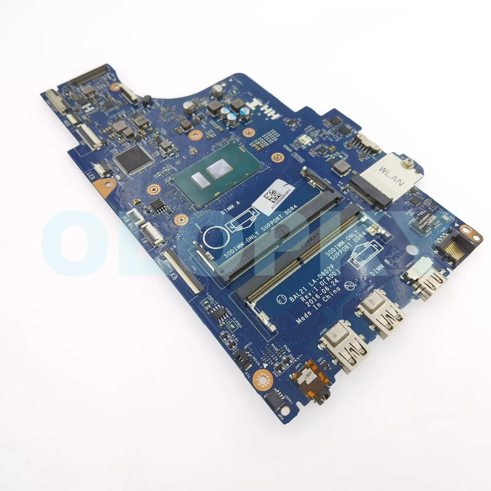 BAL21 LA-D802P with I3-7100 I5-7200 I7-7500U CPU For Dell Inspiron 15 ...