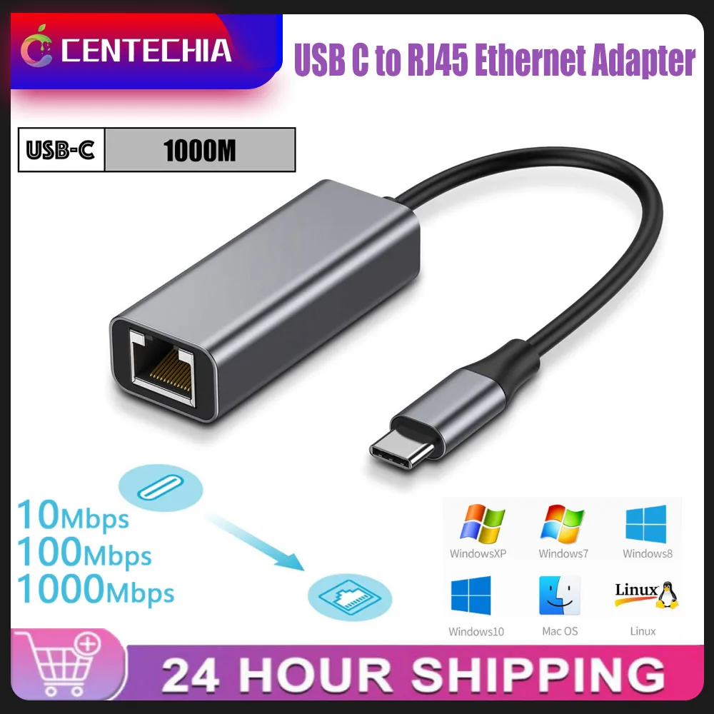 USB-C-Ethernet-Type-C-To-RJ45-Lan-Adapter-For-MacBook-Pro-Samsung ...