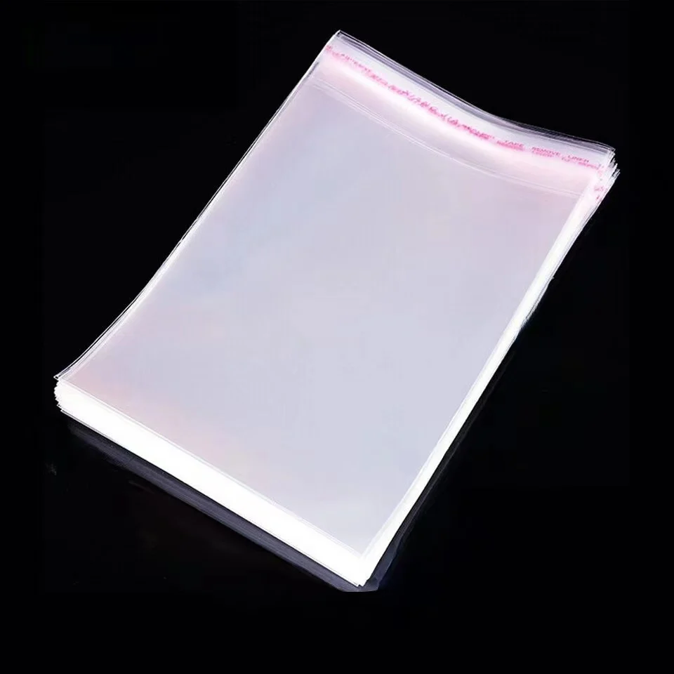 100Pcs-14x20cm-Clear-Seal-Bag-Transparent-OPP-Self-Adhesive-Resealable ...