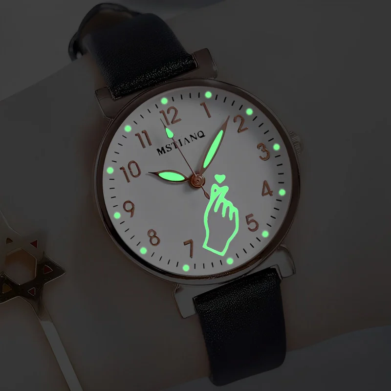 Women-s-Luminous-Watches-Night-Glowing-Casual-Small-Dial-Ladies-Finger ...