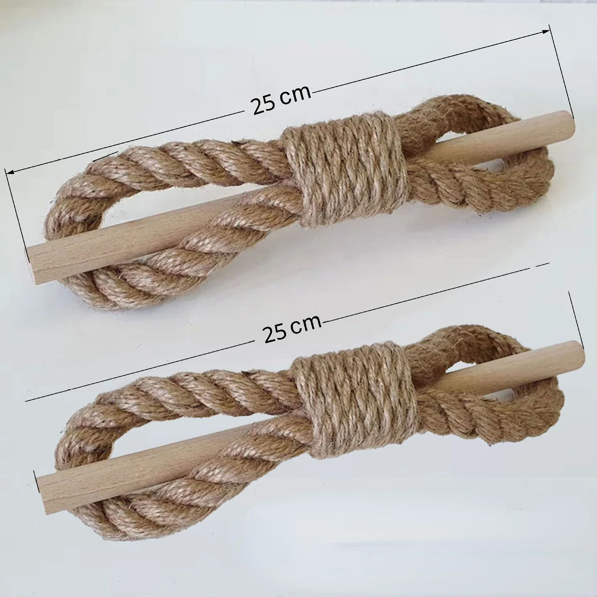 1-2pcs-Nordic-solid-wood-stick-hemp-rope-simple-curtain-bind-rope-room ...