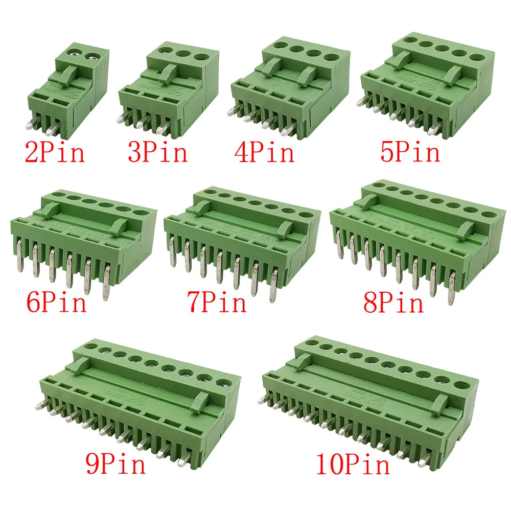 5Pair-HT-3-96mm-Screw-Terminal-Block-Right-Angle-Straight-Male-Female ...