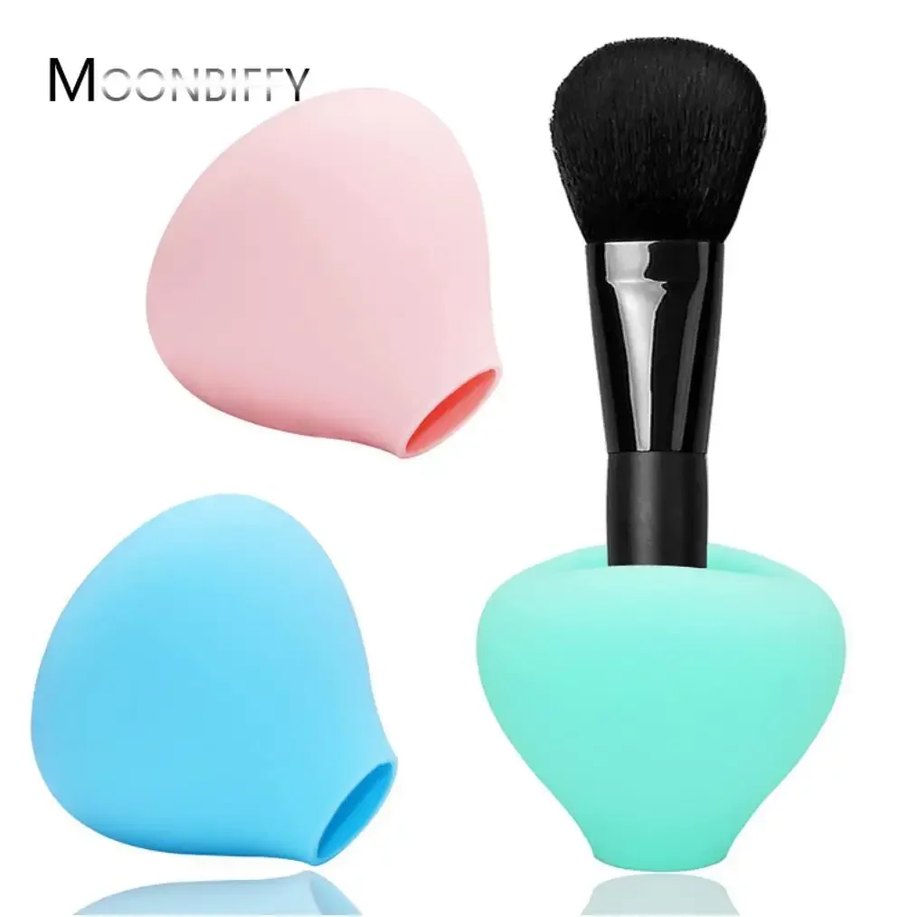 Silicone Makeup Brush Holder Makeup Brush Cover Travel Storage Box Make ...