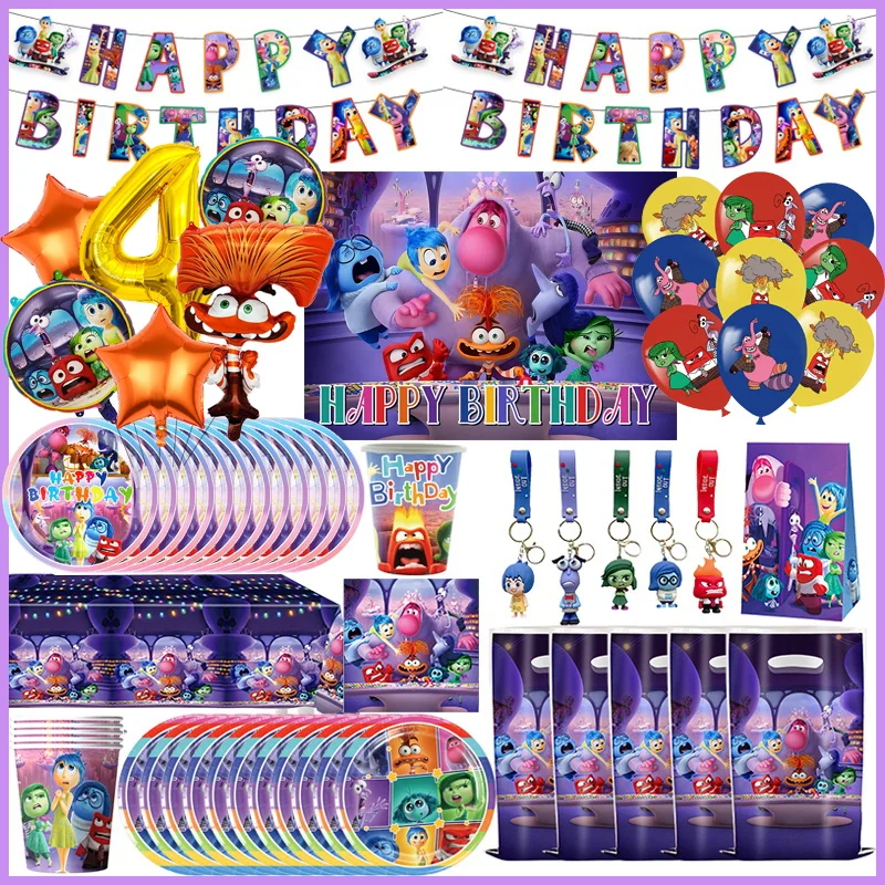 New-Disney-Inside-Out-2-Birthday-Party-Decoration-Supplies-Kit-Inside ...