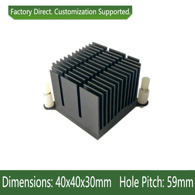 Extra Tall 40*40*30mm Heatsink for High Power MOSFET GPU VRM, 59mm ...