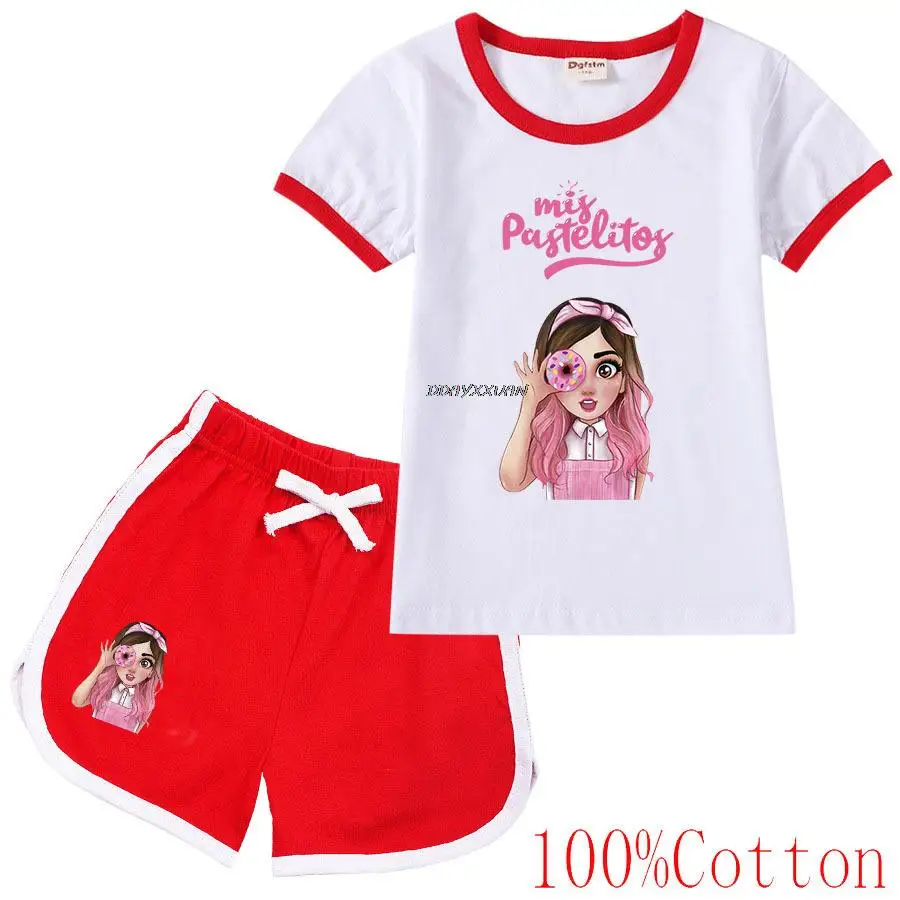 Conjunto de ropa para niños y niñas, camisetas Mis Pastelitos, ropa ...