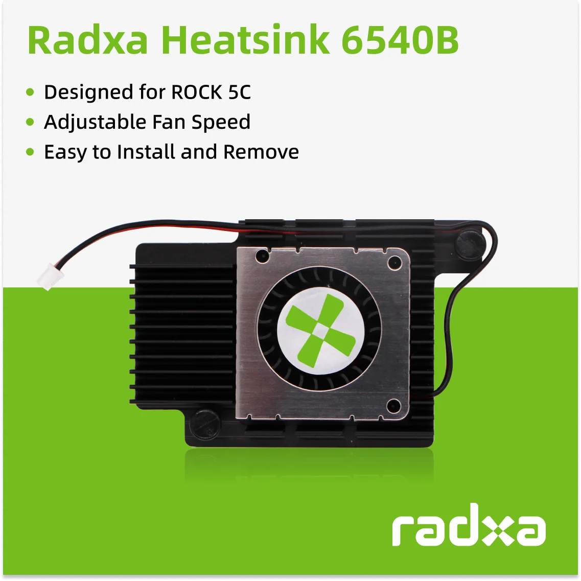 Radxa-Heatsink-6540B-Designed-for-ROCK-5C-Adjustable-Fan-Speed-Easy-to ...