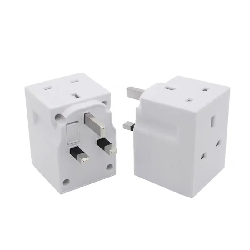 Uk Plug 250v 13a Portable Multi 1 To 3 Ways Travel Adapter Power Socket ...
