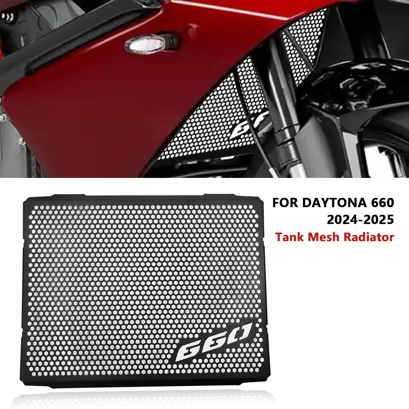 For-Daytona-660-2024-2025-motorcycle-radiator-guard-radiator-grille ...