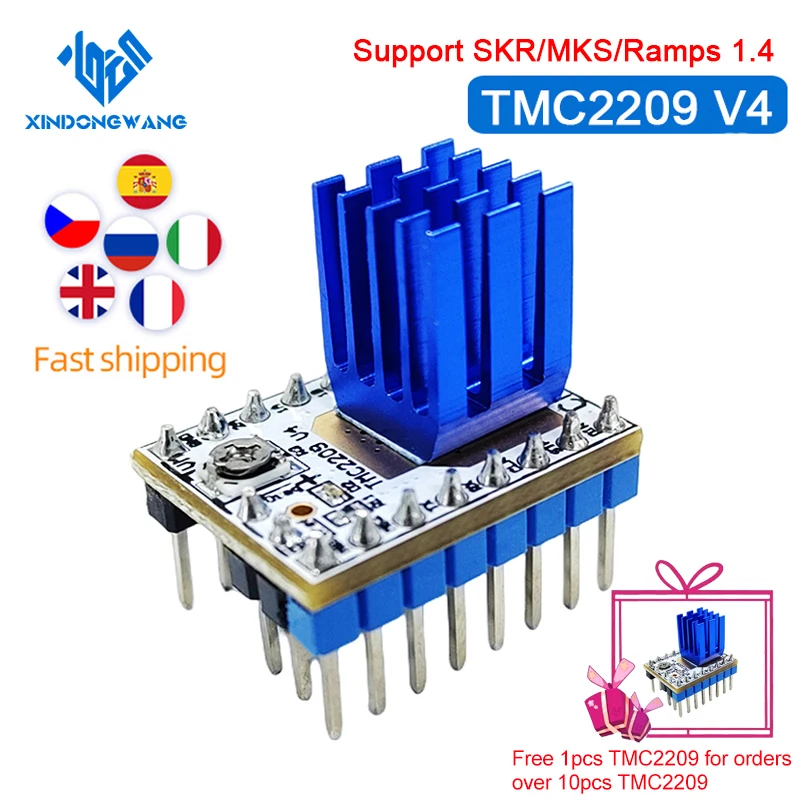 3D-Printer-Parts-TMC2209-V4-Stepper-Motor-Driver-Module-256-Subdivision ...