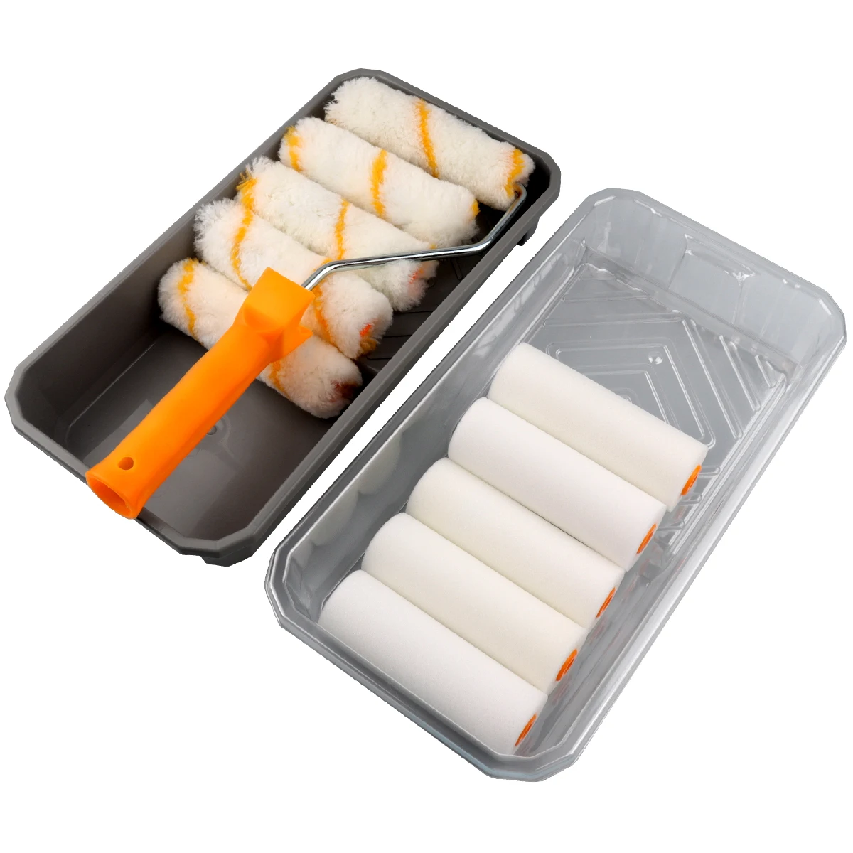 13pcs-Small-Paint-Roller-Kit-4-Inch-Paint-Roller-set-High-Density-Foam ...