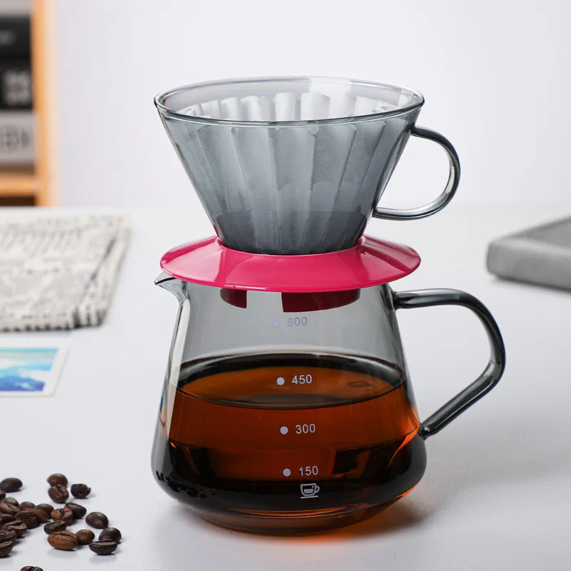Specialized Coffeeware V60 Kit Pour Over Coffee Glass Sharing Pot for over Coffee Dripper Filter ...