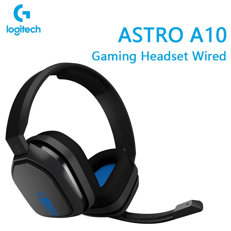 Logitech-ASTRO-A10-3-5mm-Wired-Gaming-Headset-With-Boom-Mic-for-PC-Xbox ...
